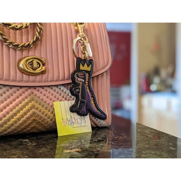 Coach | Bags | Coach Xjeanmichel Basquiat Bag Charm Key Fob Dinosaur ...